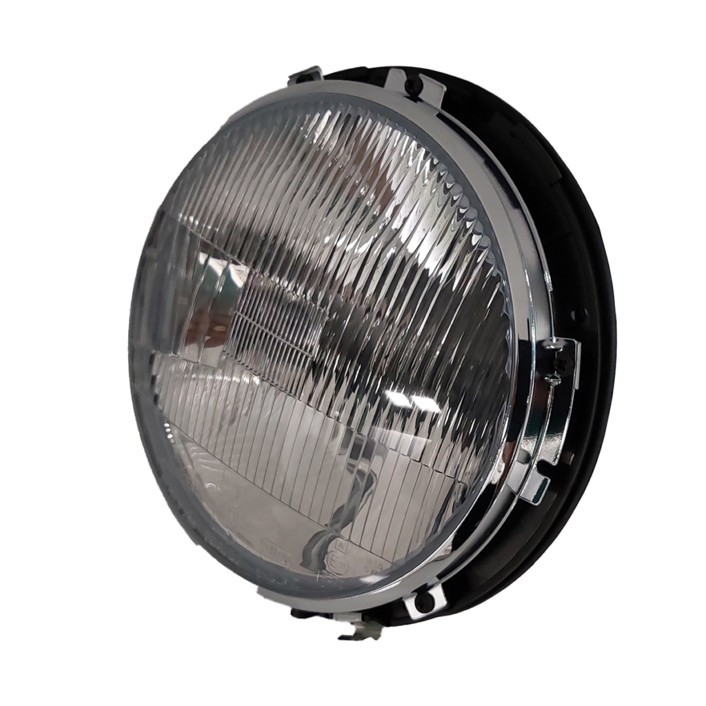 7″ Complete Quadoptic Headlamp Assembly Plastic Reflector 12v UK (RHD ...