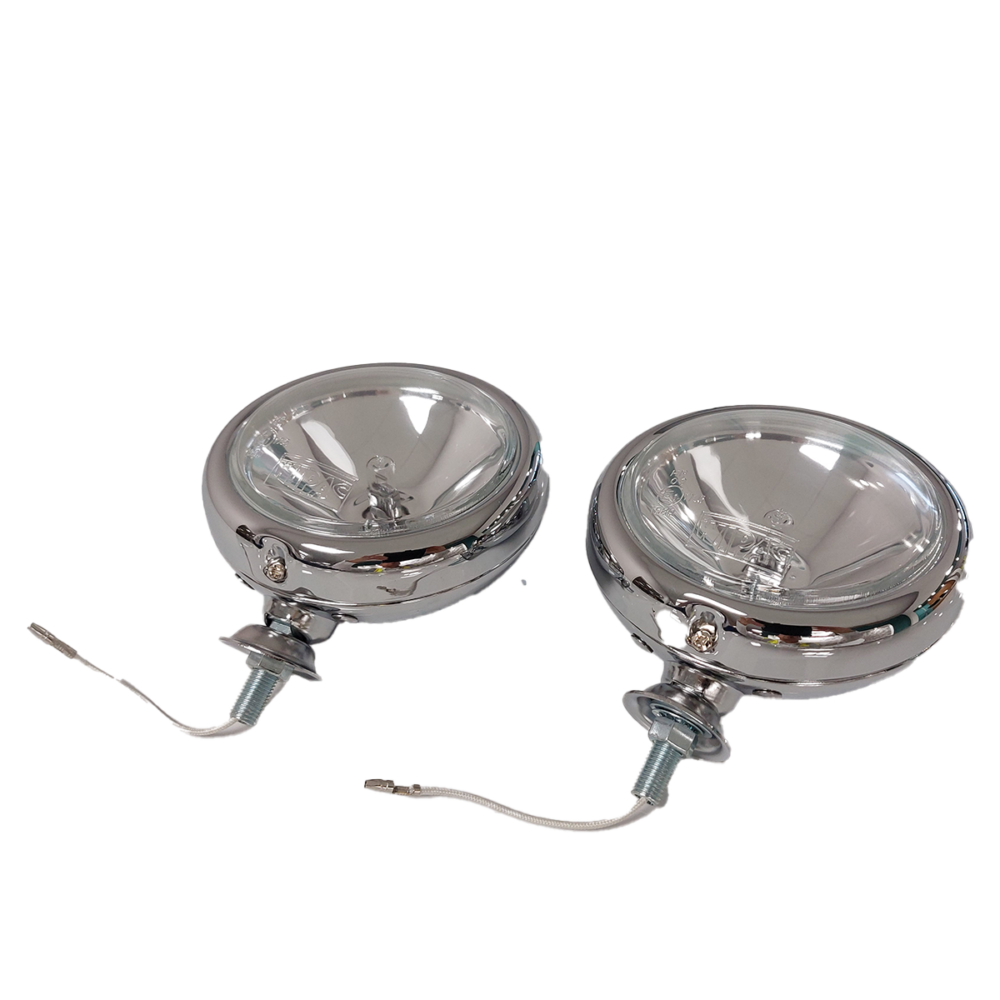 5" Chrome Driving Lamp Set New MINI WIPAC Branded Halogen 55w (S6055 ...