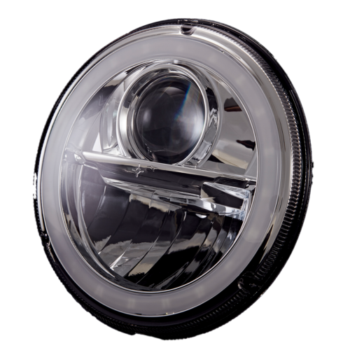7″ LED Headlamp Black UK (RHD) With Halo Side Light (S7097LED) – WIPAC